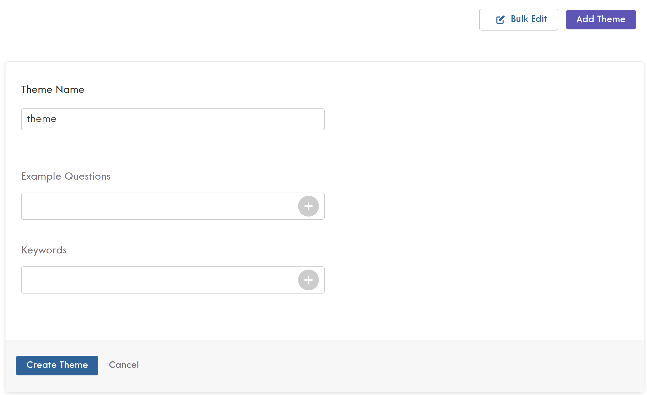screenshot when creating a new theme in a custom text model group